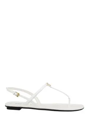 Prada Buckled Sandals - White