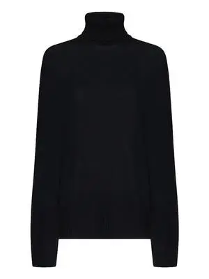 JIL SANDER High Neck Long Sleeve Jumper - Black