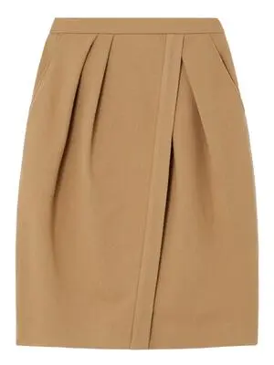 Dries Van Noten Wrap Effect Skirt - Camel