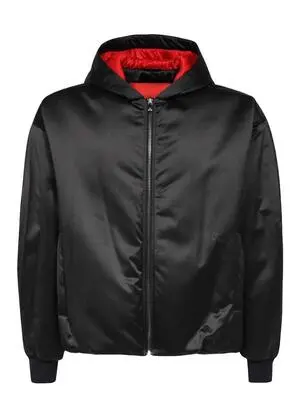 FERRARI Hooded Bomber Coat - Black