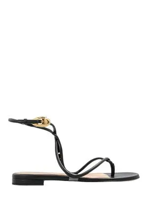 GIANVITO ROSSI Mamba Thong Strap Sandals - Black