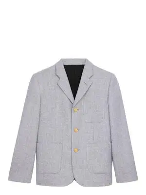 Celine Sorbonne Jacket In Cashmere Natt - Gray