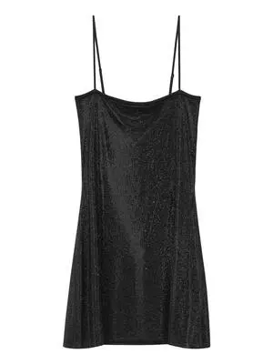 Alexander Wang Embellished Hotfix Cami Dress - Black