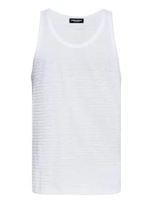 Dsquared2 Sleeveless Crew Neck Vest - White