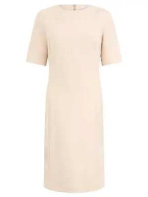 Peserico Short Sleeve Knee-length Dress - Sand