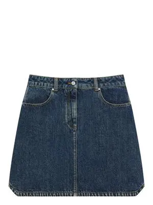 Givenchy Mini Denim Skirt - Medium Blue