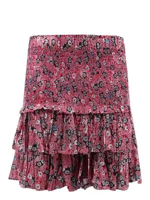ISABEL MARANT ÉTOILE Isabel Marant Etoile Naomi Abstract-Printed Tiered Mini Skirt