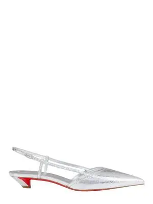 CHRISTIAN LOUBOUTIN Christian Louboutin Miss Z Slingina Pumps Silver