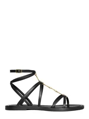 CELINE Celine Olymipa Strappy Jewel Sandals In Calfskin