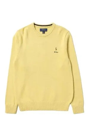 Polo Ralph Lauren Embroidered Logo Crewneck Jumper - Yellow