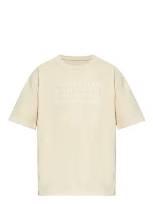 MAISON MARGIELA Logo-print T-shirt - Beige