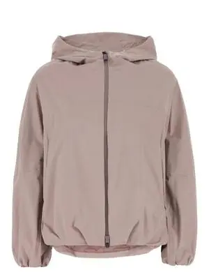 Herno Zip-up Hooded Jacket - Nude