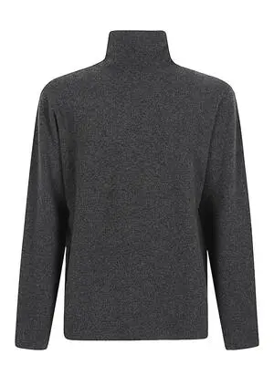 THE ROW High Neck Long Sleeve Knitwear - Black