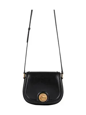 Chloé Horse Medal Saddle Crossbody Bag - Black