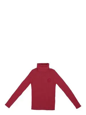 Gucci Long Sleeve Ribbed Turtleneck Sweater - Red