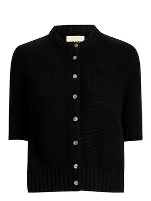 Khaite Nora Short-sleeved Cardigan - Black