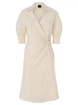 Pinko Pinko A-Line Midi Wrap Dress No