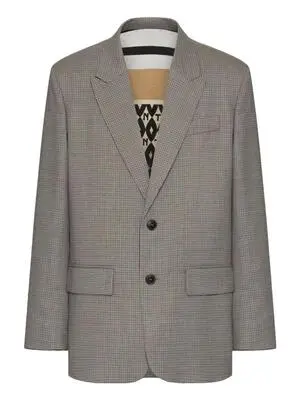 Valentino Garavani Peak-lapel Single-breasted Blazer - Gray