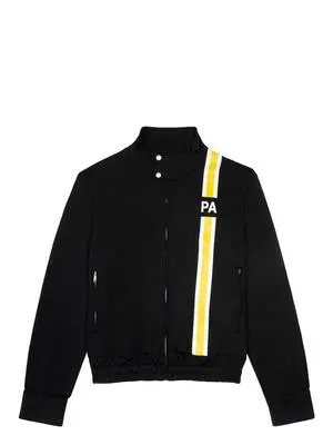 Palm Angels Logo Panel Track Jacket - Black
