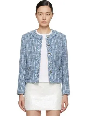 MARISSA CHIARA Long-sleeved Casual Jacket - Blue