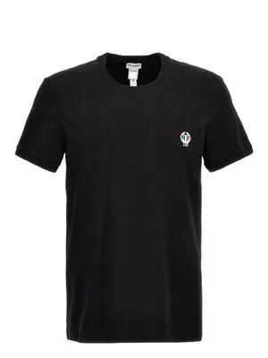 Dolce & Gabbana Dolce Gabbana Logo Embroidered T-shirt - Black
