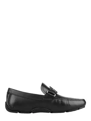 FERRAGAMO Horsebit Loafers - Gray