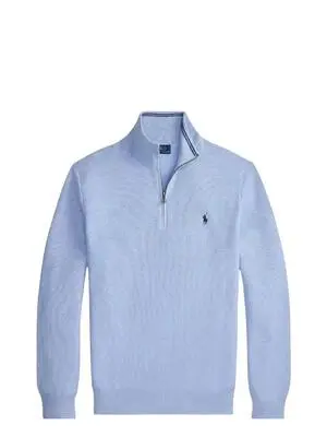 Polo Ralph Lauren Half-zip Mock Neck Sweatshirt - Blue