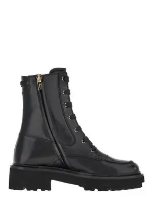 FERRAGAMO Lace-up Ankle Boots - Black