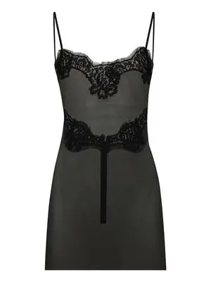 Dolce & Gabbana Lace Trim Tank Top - Black