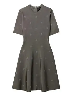 Givenchy 4g Jacquard Flared Minidress - Black