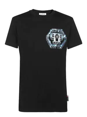 Philipp Plein Logo Printed Crewneck T-shirt - Black