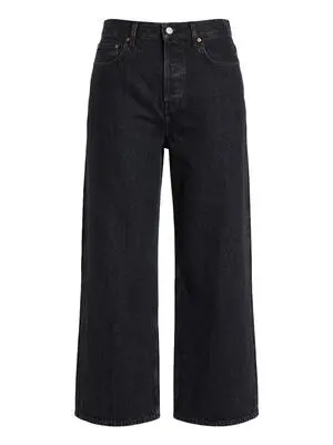 Gucci Wide Leg Denim Pants - Black