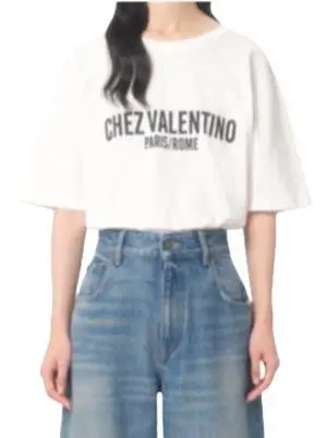 Valentino Garavani Chez Printed Crewneck T-shirt - Ivory