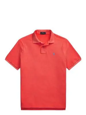 Polo Ralph Lauren Logo Embroidered Short-sleeved Polo Shirt - Red