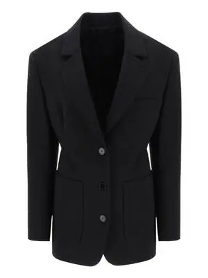 LANVIN Single-breasted Tailored Blazer - Black