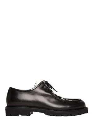 SCAROSSO Damiano Derbies & White Zebra Pattern - Black