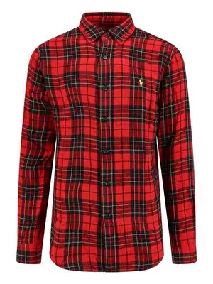 Polo Ralph Lauren Pony Embroidered Plaid Shirt - Red