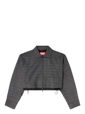 DIESEL® J-ting-fem Cropped Coach Jacket - Black