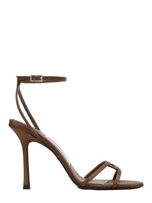 JIMMY CHOO Jimmy Choo Leo 100 Strappy Stiletto Sandals