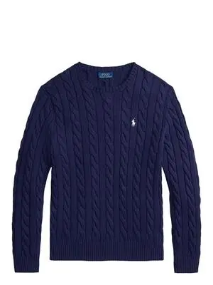 Polo Ralph Lauren Polo Ralph Lauren Plaited Cable-Knit Sweater Blue