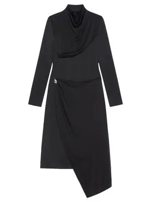 Givenchy Satin Dress With Crystal Embellishments - Black
