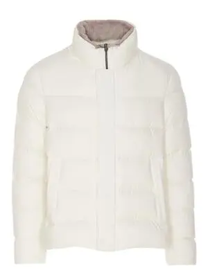 Herno High-neck Padded Coat - White