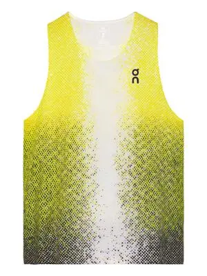 On Race Crew Neck Vest - In Acid Green