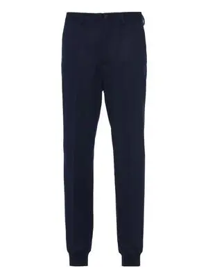 Prada Wool Joggers - Navy Blue