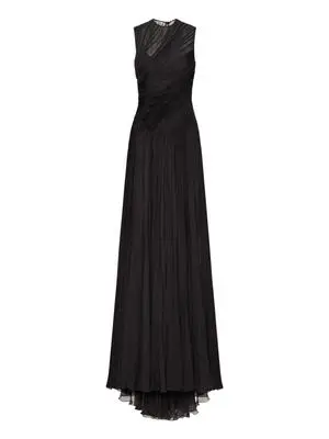 VALENTINO Valentino Round Neck Sleeveless Gown