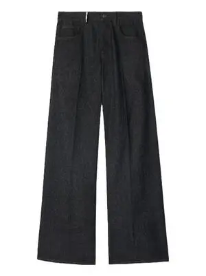 Burberry Glittered Straight-leg Jeans - Indigo