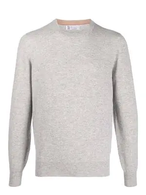 Brunello Cucinelli Crewneck Sweater - White