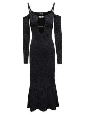 Versace Cut-out Midi Dress - Black