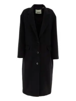 Isabel Marant Étoile Single-breasted Coat With Notched Lapel And Straight Hem - Black