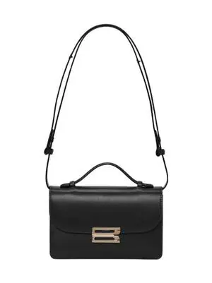 Victoria Beckham Dorian Mini Bag With Top Handle And Shoulder Strap - Black